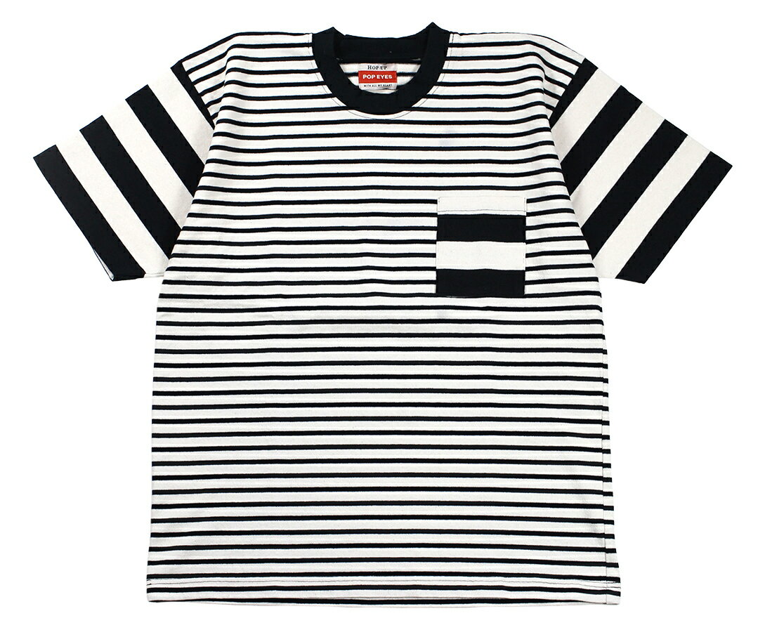 商品情報商品説明/素材POP EYES -CRAZY BORDER Tee Shirt SS-・NARROW×WIDE・COTTON100%ピッチを変えたボーダーをランダムに組み合わせたクレイジーボーダーTEEシャツ。コットン100%で編ま...