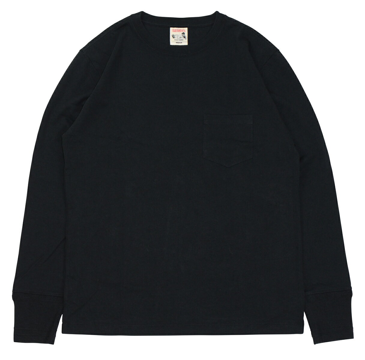商品情報商品説明/素材GLAD HAND-STANDARD POCKET L/S T-SHIRTS- ・BLACK・GLAD HAND-25・綿100％アメリカ綿のコーマ糸(コットン100％のU.S.A生地)を使用しておりますので快適な着心...