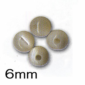 商品特徴 内容4個入り直径約6mm、穴径約1.5mmメルヘンアート　パワーストーン　丸玉6mmタイプ　マザーオブパール ひもが通る太穴が最大の特徴。ビーズの穴を広げるのはとても困難で、無理に広げようとすると石が割れてしまいます。グレードの高...