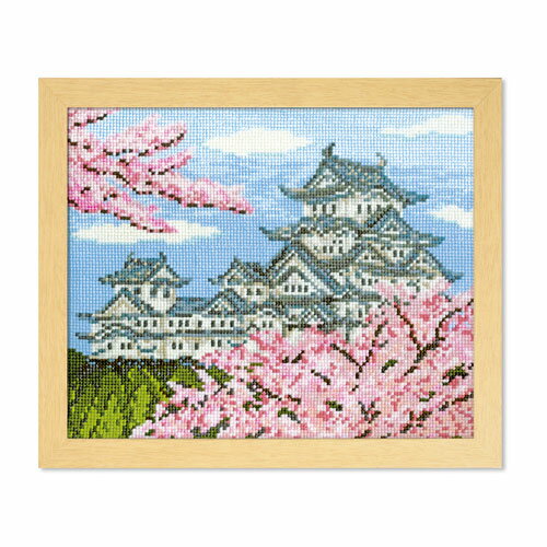 商品特徴キット内容25番ししゅう糸（綿100%） No.3000布 （ジャバクロス中目）オフホワイト クロス針 カラー図案付説明書 ※額は別売りです 出来上がりサイズ額外径：約35.1cm×41.8cm 額内径：約29.7cm×36.4cm...