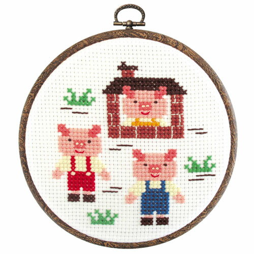 商品特徴 キット内容刺繍糸、No.3000布（ジャバクロス中目）、クロス針、おしゃれフープ、カラー図案付説明書 額内径約15.5cm 生地色オフホワイト 難易度初級者向け 製作時間目安4〜5時間オリムパス　刺繍キット ものがたりシリーズ　3...