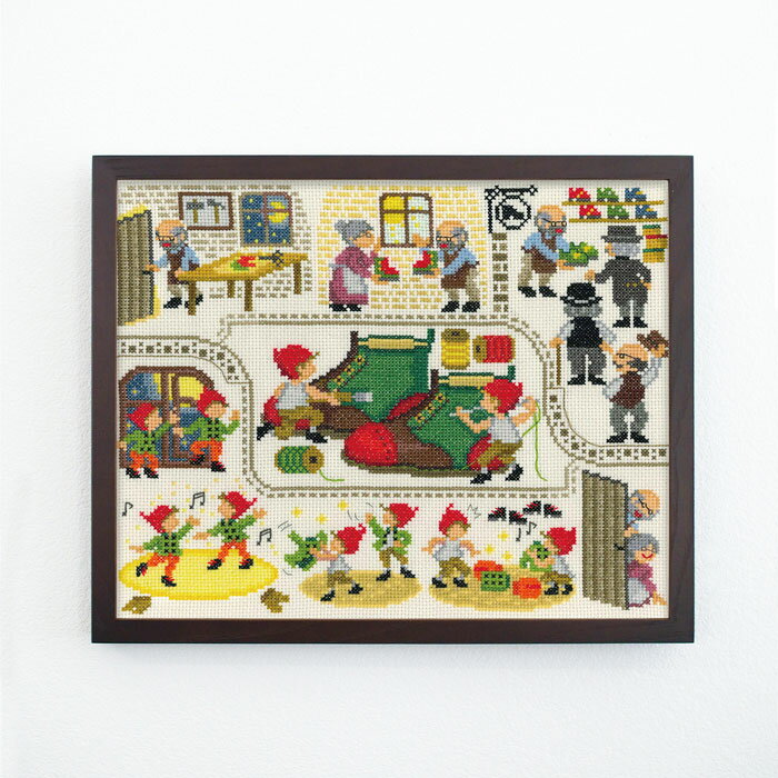 商品特徴キット内容25番刺しゅう糸、刺しゅう布（No.3800アイーダ）、クロス針、カラー図案付説明書 用意するもの 額（画像はW-59Nを使用）、 縫い糸、縫い針、はさみ、テープ 出来上がりサイズ額外径　約32cm×横25.9cm、額内径...
