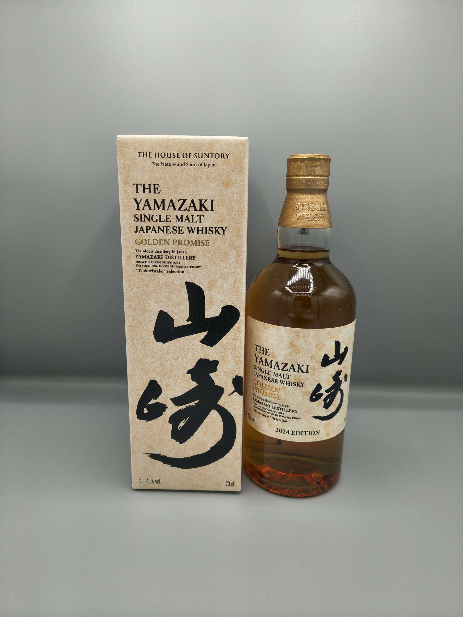 商品詳細 商品名 山崎ゴールデンプロミス エディション 2024 サイズ 700ml 蔵元 山崎蒸留所・大阪府・ 度数 48度 種類 シングルモルト 備考