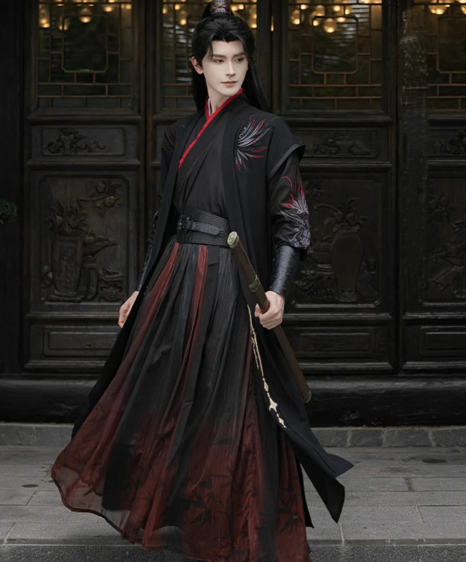 商品詳細 漢服 中華古代服 中華服 チャイナ服 コスチューム 唐装 舞台衣装 商品内容 長袖ブラウス、巻きスカート、羽織、ベルト、袖カバー サイズ S：身長155-160　体重40-50KG以内 M：身長158-165　体重48-57KG以...
