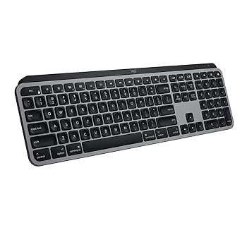 【中古】ロジクール アドバンスド ワイヤレス イルミネイテッド キーボード KX800M MX KEYS for Mac 充電式 US配列 bluetooth Unifying iPad 無線 ワイヤレスキーボード 薄型 KX800 スペー...