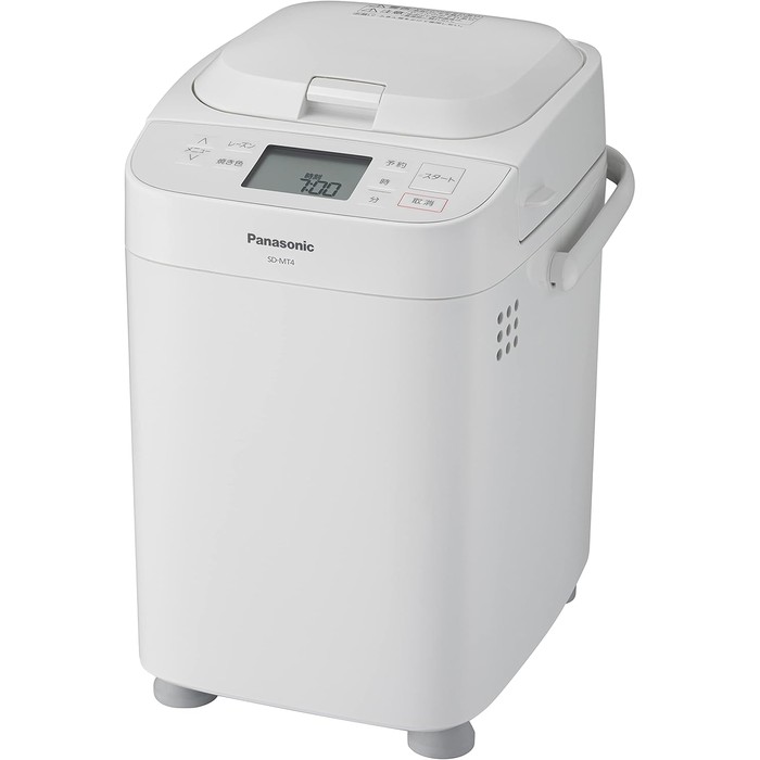 【容量】　1.5斤【色】　　ホワイト【寸法】　32.5奥行き x 26.3幅 x 36.4高さ cm■ 商品紹介Panasonic ホームベーカリー SD-MT4 は、材料をセットしてボタンを押すだけで本格的な焼きたてパンが楽しめる人気のベ...