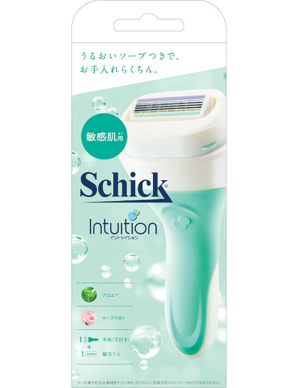 ■製品特徴●うるおいソープつきで、お手入れらくちん●ボディソープいらずでやさしくそれる●アロエ*＆茶葉**のソープでシェービングしながら肌にうるおいを与えます。　*アロエベラ葉エキス（保湿剤）**チャ葉エキス（皮膚コンディショニング剤）●濡...