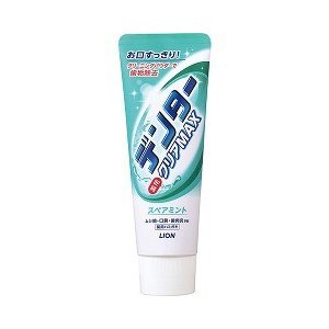 【デンター クリアMAX スペアミント タテ型の商品詳細】クリーニングパウダーで歯垢をしっかり落として、お口さっぱり！歯をツルツルに仕上げるハミガキ。クリーニングパウダーとクレンジング成分、2つの力でザラつきのないツルツルの歯に仕上げ、ネバ...