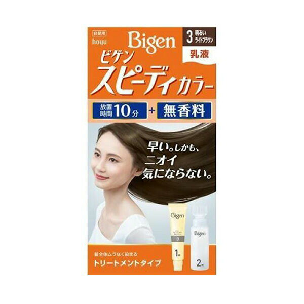 ■製品特徴○無香料なのでツンとしたニオイが気になりません○10分放置するだけで早染め出来ます○髪全体をムラなくキレイに染めます○ハイトリートメントタイプで髪に優しい白髪染めです■内容量40G＋60mL■剤形液状■用法・用量【使用方法】【1】...
