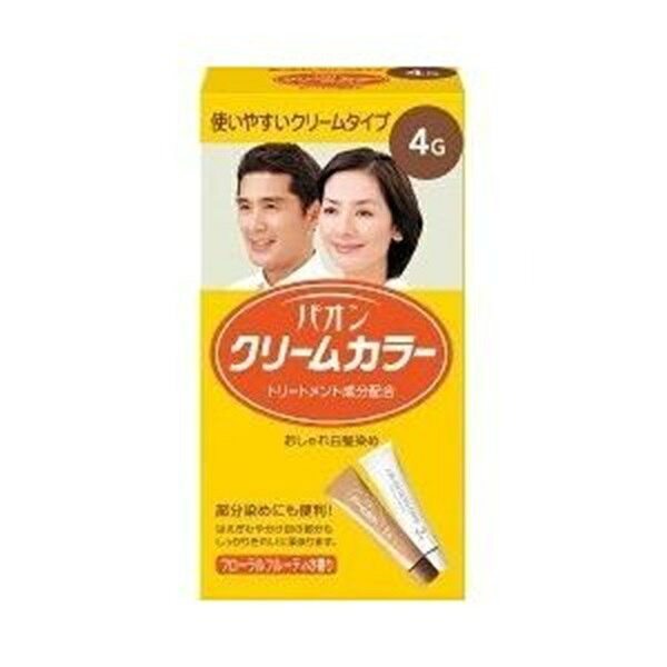 ■製品特徴?つややかで、なめらかな染め上がり。?必要な量だけ無駄なく使えるチューブ式。?はえぎわや分け目もキレイに染まります。?フローラルフルーティの香り。■内容量1剤/パオンクリームカラー4G 40g2剤/クリームデベロッパー40g■原材...