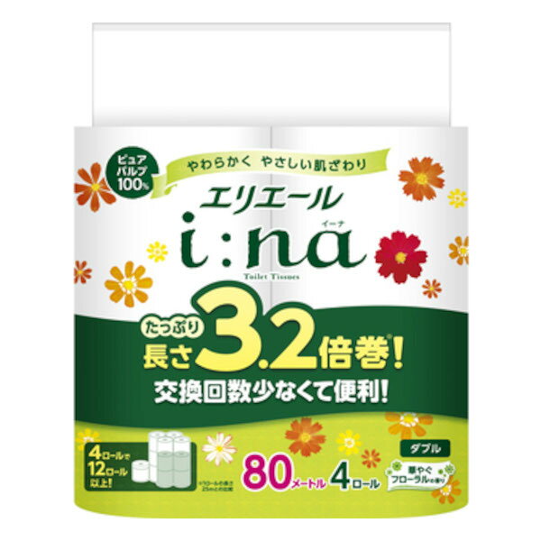 ■製品特徴3.2倍巻※80mで、便利さとエコがさらに進化！独自開発のふっくら巻取り技術を採用ふんわり柔らかな肌触りを実現しました3.2倍巻だから、ロールの交換回数が驚きの少なさに収納の場所を取らずにスッキリ！環境にもやさしくエコロール幅を2...
