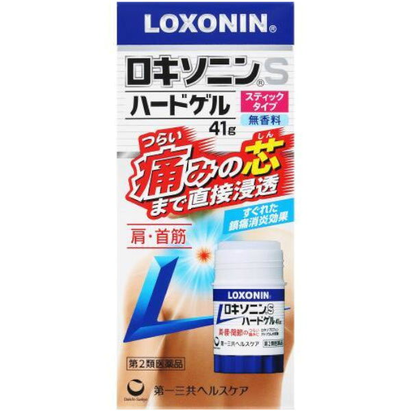 ■　特徴 すぐれた鎮痛消炎効果をもつ［ロキソプロフェンナトリウム水和物］を配合。 ●スティックタイプのハードゲルなので、手を汚さず広範囲に塗りこめてしっかり効く。 ●無香料・半透明タイプでにおいが少なく、目立たない。 ●サラッとしていてベタ...