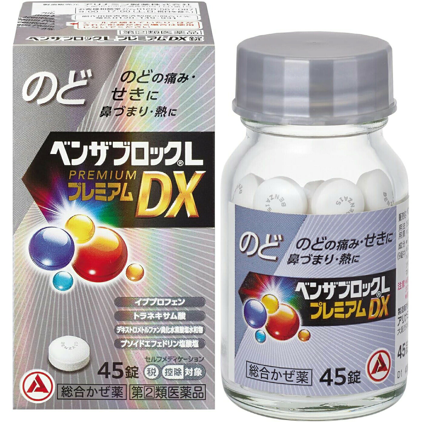 ■製品特徴 ●イブプロフェンを600mg（1日量）配合し，のどの痛みをおさえ，熱を下げます。 ●トラネキサム酸が粘膜の炎症をおさえ，のどの痛みをしずめます。 ●デキストロメトルファン臭化水素酸塩水和物が，せき中枢にはたらき，せきをしずめます...