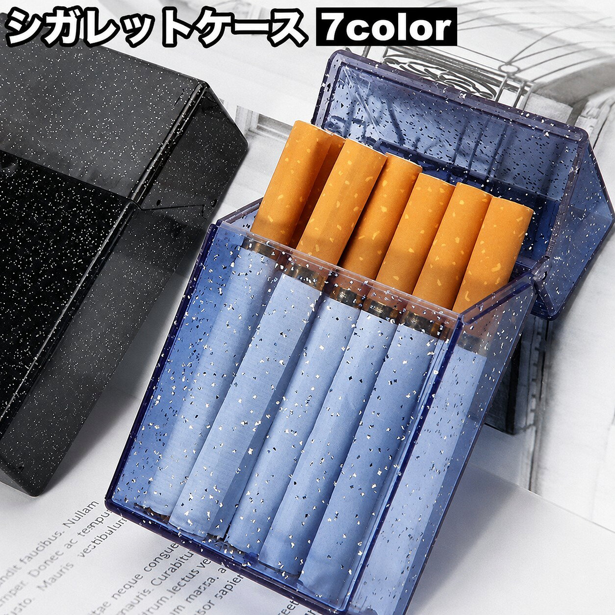 本体中央部を押すとバネの力でパカットフタが開くプッシュオープンタイプのハードシガレットケースです。 箱の折れ・崩れを防止します◎ 【サイズについて】 画像をご参照ください。 【カラーについて】 生産ロットにより柄の出方や色の濃淡が異なる場合...