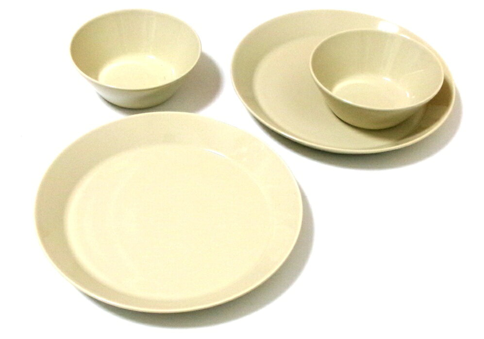 【材質：】磁器（電子レンジ可、オーブン可、食洗機可、フリーザー可、直火不可） 【サイズ：】プレート直径26センチ　,ボウル直径：15センチ 【ブランド：】イッタラiittala(フィンランド） 【化粧箱：】付属しております。 【カラー】リネン