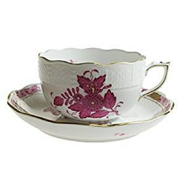 カップ　　高さ　5.4cm　　口径　8.9cm　　ソーサー　　径　14cm 容量200cc ブランドボックスなし 材質：陶磁器 生産国；ハンガリー ※ギフト包装ご利用の場合、当店使用の無地ギフトボックス付属。