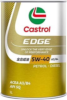 スタイル：3)EDGE 5W-40◆商品名：Castrol(カストロール) エンジンオイル EDGE 5W-40 API SP, ACEA A3/B4 1L 4輪ガソ リン/ディー ゼル車両用 全合成油厳しい環境下においても優れた性能を発揮...