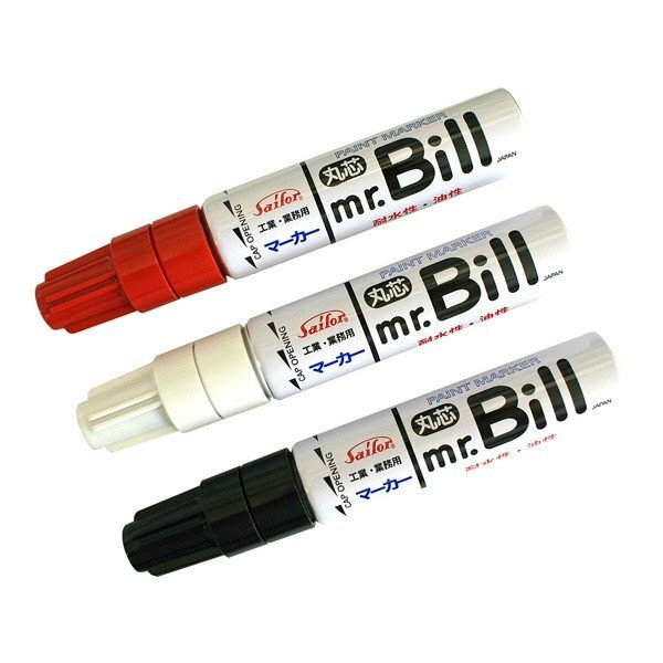 サイズ 277×85mm 容量 260mL 材質 スチール製 特長 ●誤噴射防止策ON/OFF機構付●落下防止用受け口この商品は 工業用マーカー Mr.Bill ミスタービル 6本【高力ボルト】【建築】【橋梁】【点検】【マーキング】【マーカ...