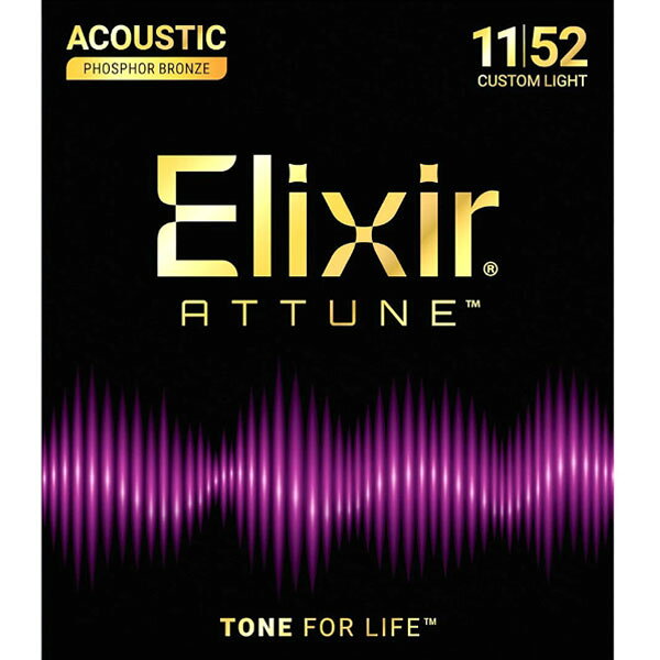 Elixir® Attune™弦が登場。トーンと弾き心地に革新をもたらし、これまでにないギターの響きを引き出します。Attuneの自然なタッチと鮮明で長く響くトーンが、思わず長時間弾いてしまうほど弾き手を魅了します。 ・これまでで最も“ノン...