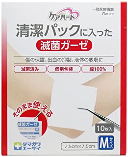 【商品特徴】 ●綿100％のガーゼ製品を滅菌したものです。 ●1枚ずつ包装してあるので、必要量のみを使え衛生的です。 ●使いやすいサイズにカットしてあります。 ＜こんな方に・こんな用途に＞ ●Sサイズ・・・傷、眼帯の当てに ●M、Lサイズ：...