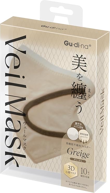 製品の特徴 ●表面に発色のよいヴェール生地を使用した市場初の4層構造の立体バイカラーマスクです。 ●ヴェール生地採用で従来の不織布マスクでは表現できなかった発色を可能にし、より美しく顔を覆いまた、ファッションに合わせて色を選べるラインナップ...
