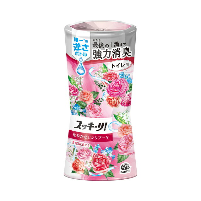 製品の特徴 ●「ボトルが上」だから液残りゼロで香りが続きます。 ●3種の消臭剤がトイレのイヤなニオイをしっかり除去。 ●液残りゼロで香り続けるトイレ用置き型消臭芳香剤です。 ●唯一※の逆さボトルだから、最後の1滴まで強力消臭 ※アース製薬株...
