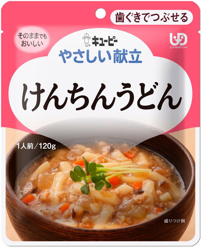 製品の特徴 ●歯ぐきでつぶせる やわらかく仕立てた豚肉と大根、ごぼう、にんじん、しいたけ、油揚げを煮込んだうどんです。 うどんは食べやすいように短くしています。 ※パッケージデザイン等が予告なく変更される場合もあります。 ※商品廃番・メーカ...