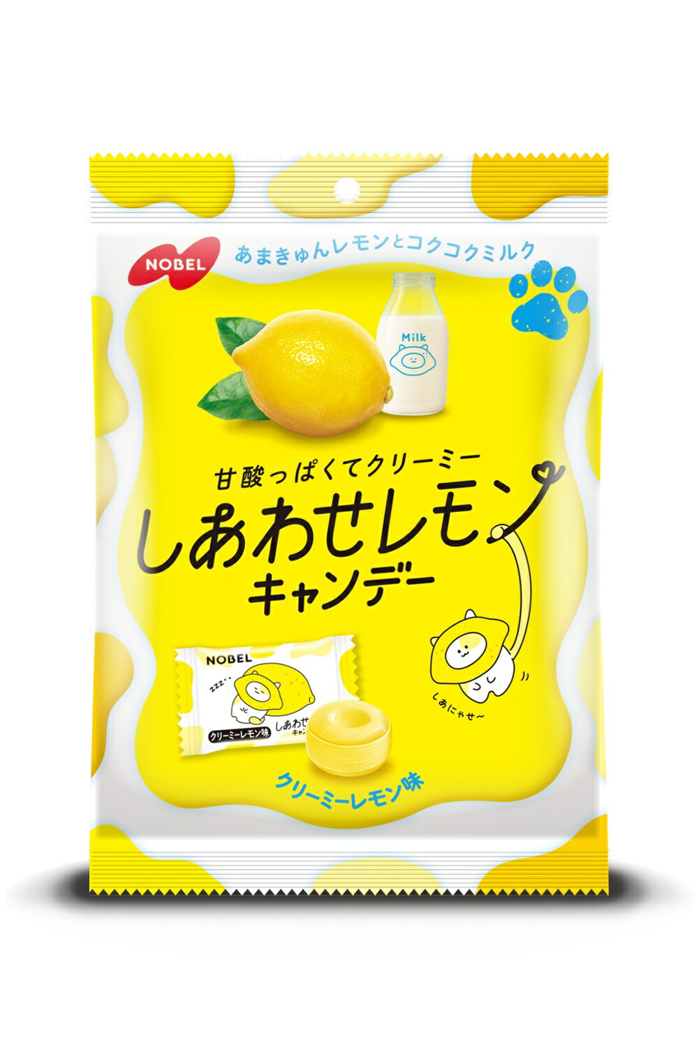 製品の特徴 ●レモンの爽やかな酸味とミルクのコクが広がるクリーミーな味わいを、オリジナルキャラクターで幸せな気持ちになれるパッケージデザインと共に楽しめる。 ※パッケージデザイン等が予告なく変更される場合もあります。 ※商品廃番・メーカー欠...