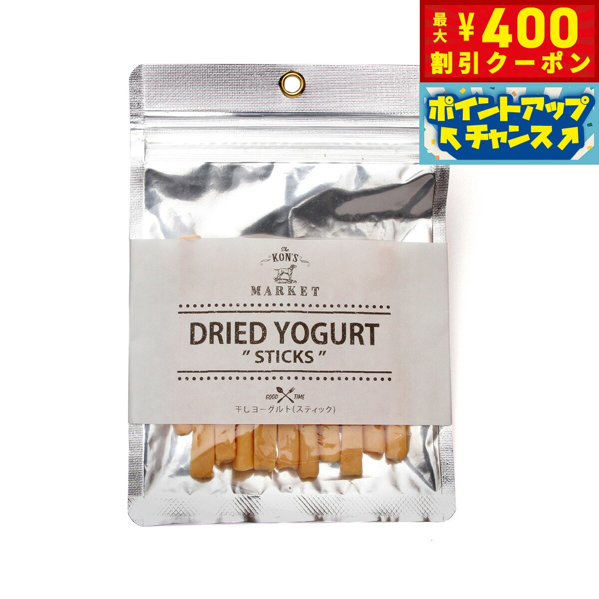 モンゴルの伝統的な技術によって作られる干しヨーグルトです。添加物を一切使わず、生乳を乳酸菌の働きだけで加工した、腸にもやさしい発酵フードです。商品名KON'S MARKET（コンズマーケット） 干しヨーグルト（スティック）ブランドFLAPP...