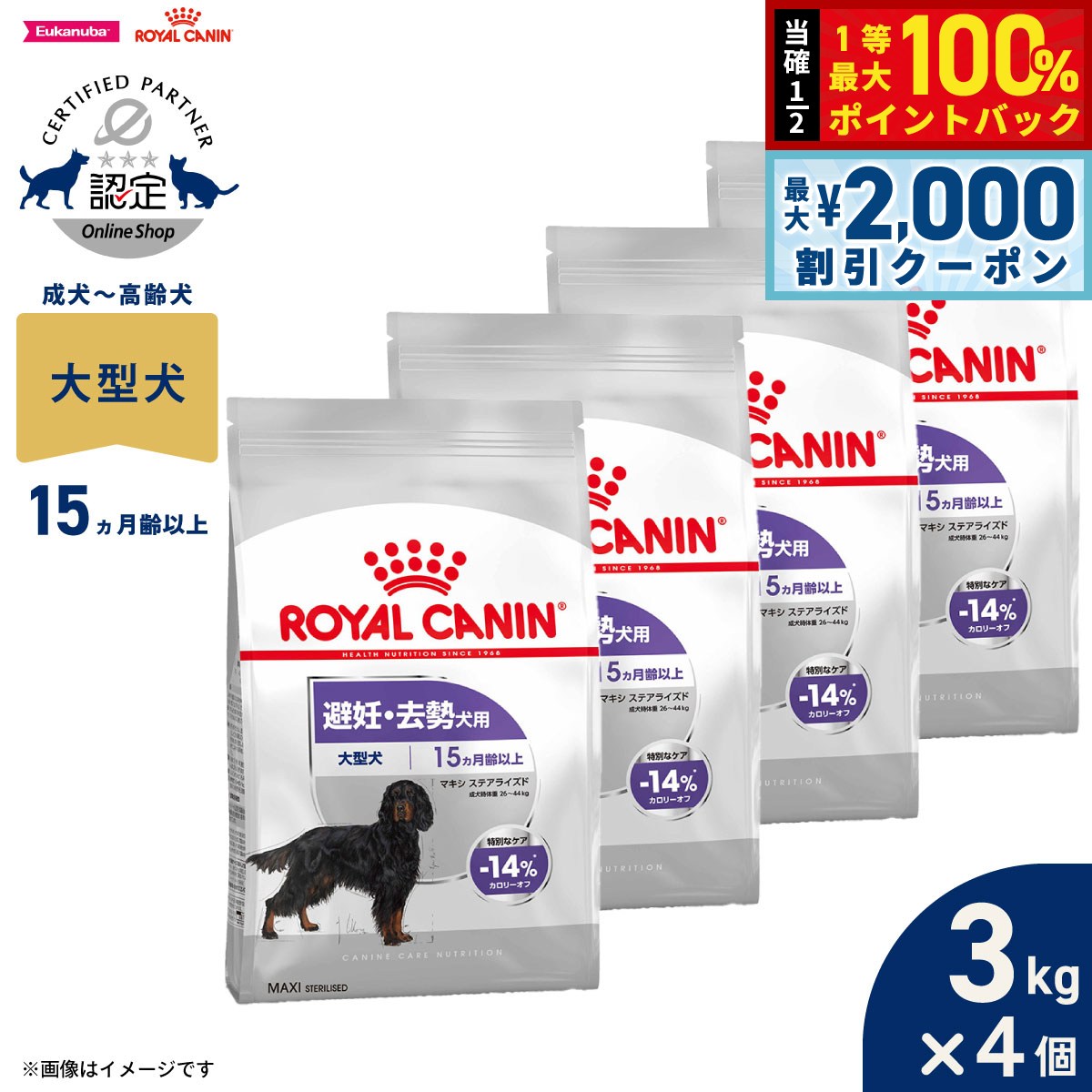 ケーナイン ケア ニュートリション ステアライズドは、タンパク質と食物繊維の最適なバランスで腹持ちを良くし、低カロリーでも満腹感が持続。愛犬の適正体重の維持をサポートします。*標準的なロイヤルカナン製品と比較。高タンパク質（28%）、低脂肪...
