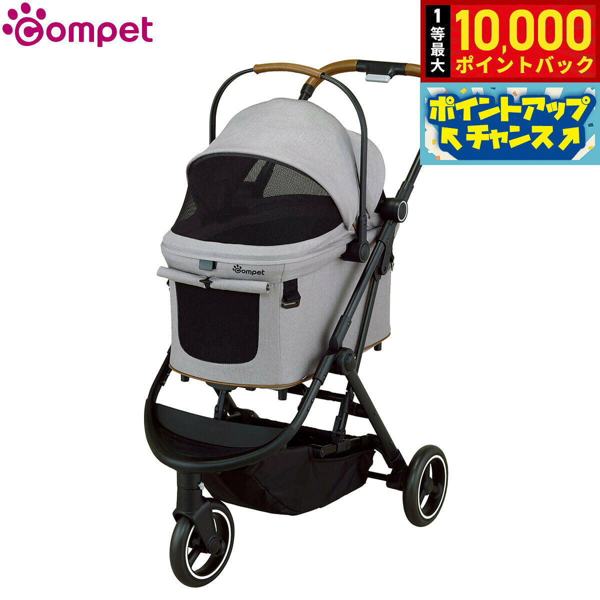 ルルテイル キャリーでさらに広がるペットとのうれしい時間。車輪が大きく、サスペンションを搭載しているので、路面からの影響を受けにくく、高い旋回性を実現する3輪の車体。小回りもしやすく、片手でも簡単に操作できるのが特徴です。軽さやコンパクトな...