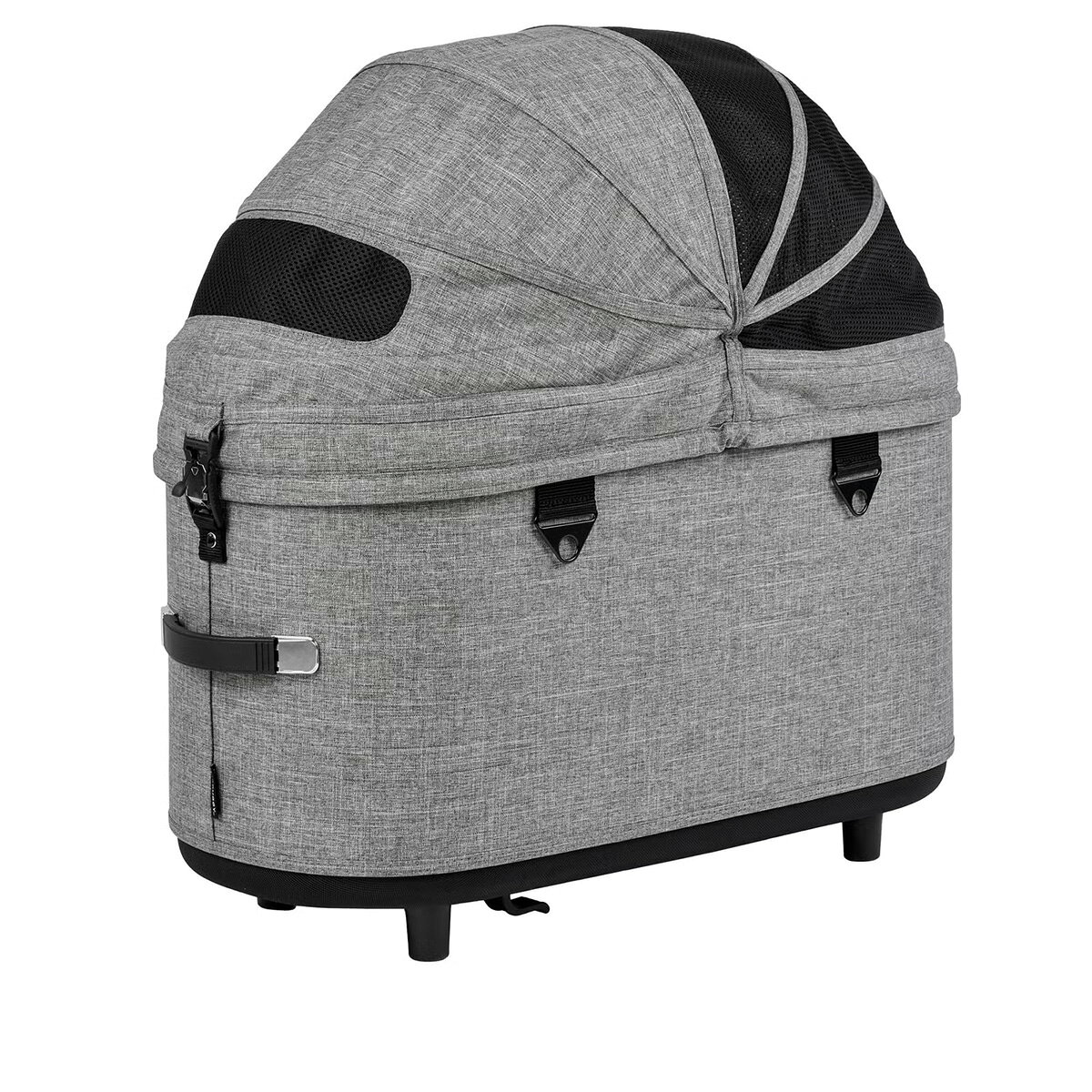DOME3の本体に装着できるさらに深くなったXLコット単体が登場。いままでのLARGEサイズに7cm深くなったコットで、体高の高い中型犬のワンちゃんにもしっかり対応できるようになりました。耐荷重も22kgまでに。商品名エアバギー フォー ペ...