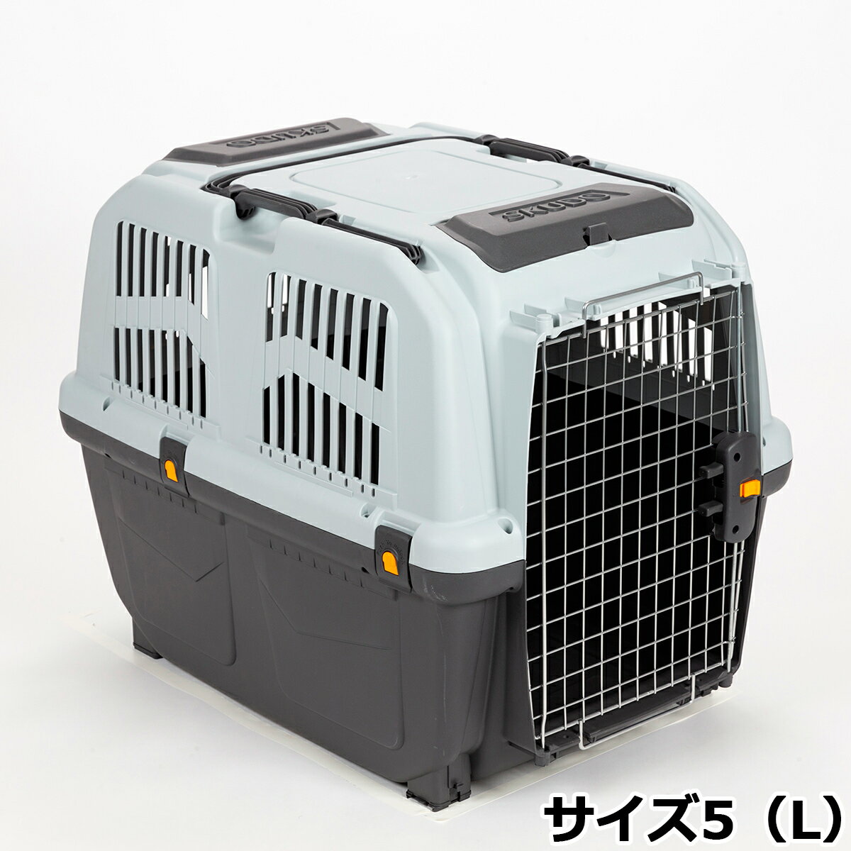 軽くて使いやすいイタリア製ケージ。2WAYハンドル（ロック時:リフトハンドル ロック解除時:プルハンドル）。クロムメッキ加工で錆びにくい扉、横開き。別売りの360℃回転キャスター（2個はロック付き）を取り付ければ移動もより快適に。二重ロック...