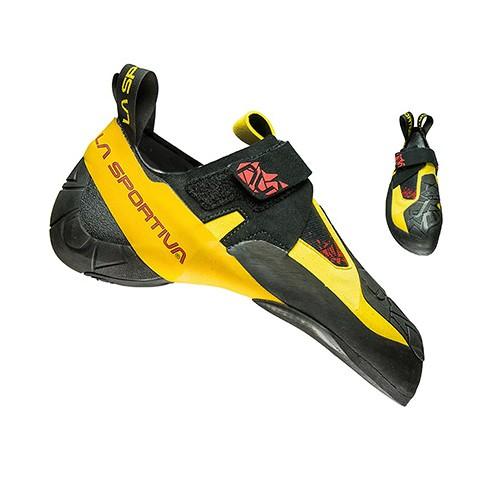 足裏感覚とフィット感に優れ、履き心地が非常にソフト。岩場やジム、前傾壁やスラブなど、状況を問わず高い性能を発揮します。横方向の剛性感を高めた新採用のテクノロジー「Sヒール」と、革新的なソールの構造により、柔軟で安定した足づかいを実現したハイ...