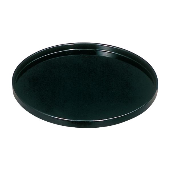 乗せた物を引き立ててくれるシンプルな丸いお盆です。商品番号j2028商品名切立丸盆 黒 1尺商品内容1個材質本体／フェノール、表面加工／ウレタン大きさ293×293×18国産 ブラック 無地 茶盆 切立 シンプル おぼん トレイ 和 和風 ...
