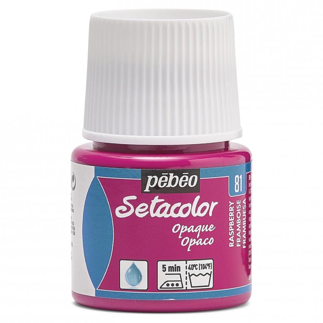 サイズ：45ml◆商品名：ぺべオ(Pebeo) 布用絵具 濃色生地にも描ける セタカラー不透明色45ml ラズベリー 81対象年齢 :12才以上説明 手描きやステンシルに適した布用水性アクリル絵具です。アイロン定着後は洗濯、ドライクリーニン...