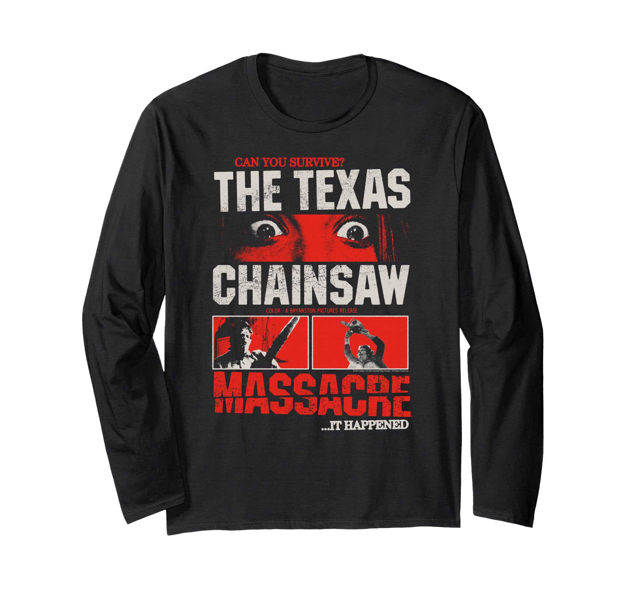 • Officially licensed Texas Chainsaw Massacre merch. The Texas Chainsaw Massacre is a 1974 horror classic. Explore Muert...
