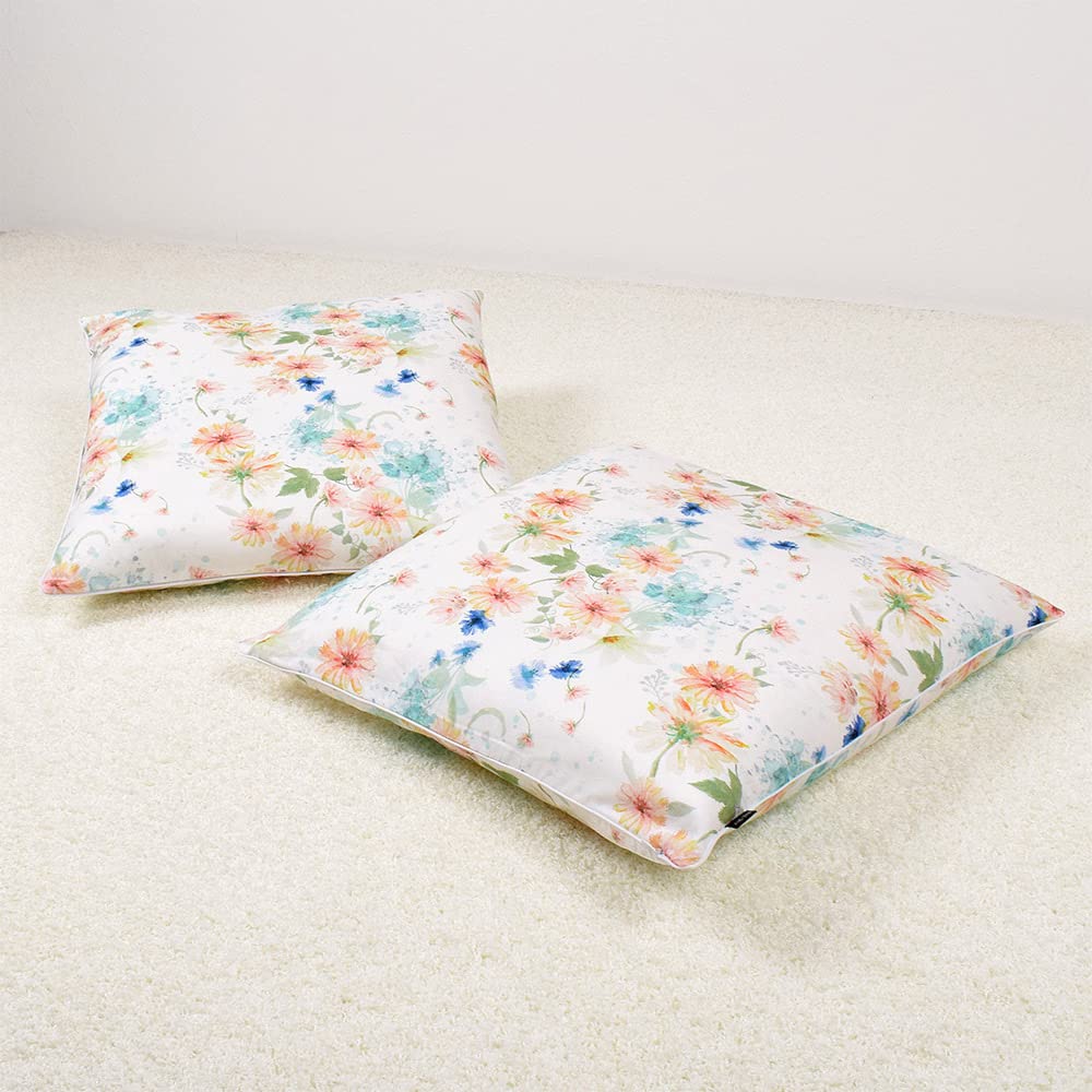 • サイズ:　タテ：約59cm／ヨコ：約55cm ※商品によってサイズに多少の誤差がございます。予めご了承ください。 • 素材: 綿100%　※同柄2枚セットになります。 • こちらの商品はカバーのみの販売です。 • ※お客様のモニター設定...