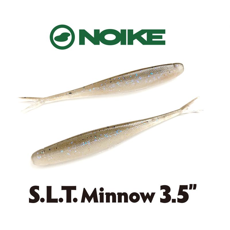 タテに二股に分かれたリーフテールが特徴の「S.L.T.ミノー 3.5」はNOIKEのコンパクトプレーデッドスイムジグ「TINY KAISHIN」との相性が抜群。ベストバランスで「TINY KAISHIN」のポテンシャルを引き出します。そして...