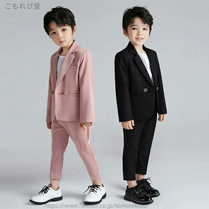 BorderColor="#FFFFFF"> 商品 子供スーツ ご了承の上、ご注文ください。 素材 ポリエステル サイズ 90cm 100cm 110cm 120cm 130cm 140cm 150cm セット内容 2点セット：ジャケット+...