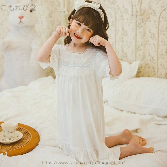 ▲商品内容：パジャマ ワンピース ▲素材：レーヨン ▲サイズ： 【110】：身丈 60cm、バスト 60cm 【120】：身丈 66cm、バスト 64cm 【130】：身丈 72cm、バスト 68cm 【140】：身丈 78cm、バスト 7...