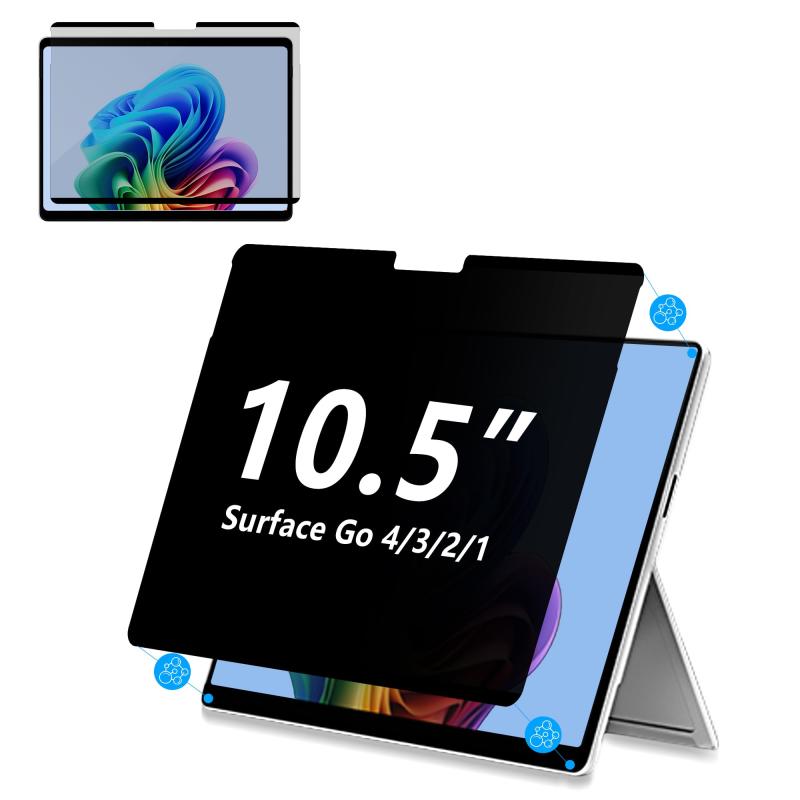 Adeway Surface Pro 11/10/9/8/X 13インチ用プライバシースクリーンプロテクター、マグネティックナノ、アンチスパイ、取り外し可能、ブルーライト＆UVブロッキング、アンチグレア【互換性】Surface Pro 11...