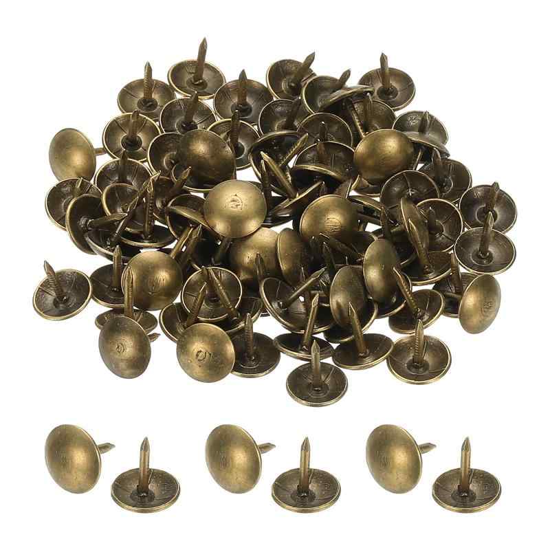 PATIKIL Upholstery Tacks Vintage Thumb Nails Pins Round Head Metal Push Tack Pin for DIY Furniture Sofa Chair