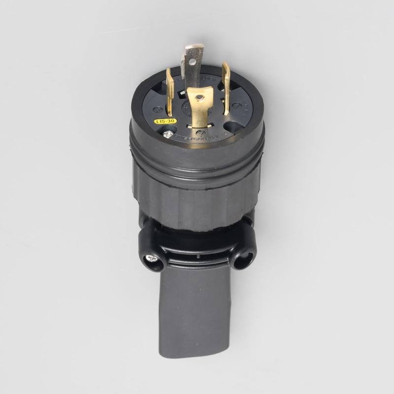 アメリカン電機 防水形プラグ30A 引掛形 4322RW-L15定格:接地形・3P・250V・NEMA L15-30色:黒適用製品(防水形コードコネクタボディ):4324RW-L15適用製品(埋込コンセント):4320-L15