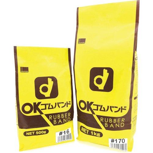 オカモト ゴムバンド 1KG袋入 NO.620 OK620 ゴムバンド色:アメ色切幅(mm):6折径(mm):240番手:#620包装形態:袋入り厚み:1.1mm色:アメ色折径240mm●切幅6mm●厚み:1.1mm●天然ゴム