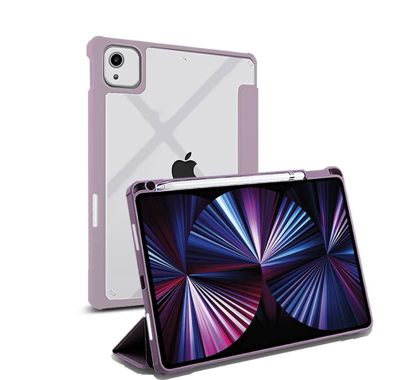 GOBUKEE iPad Air4 10.9 ケース 磁気吸着 第二世代 透明な背中 iPad Air 4 10.9インチ 2020 磁気吸着 ケース [Purple][材質&amp;外観] 表は上質なPUレザーを採用しており、手触りも良く...