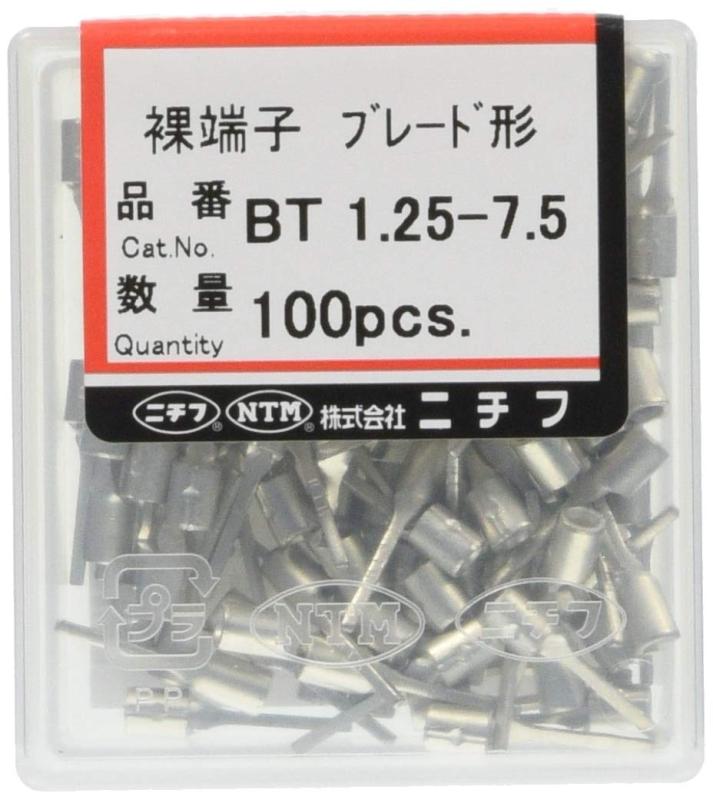 ニチフ端子工業 銅線用裸ブレード端子(BT形) BT
