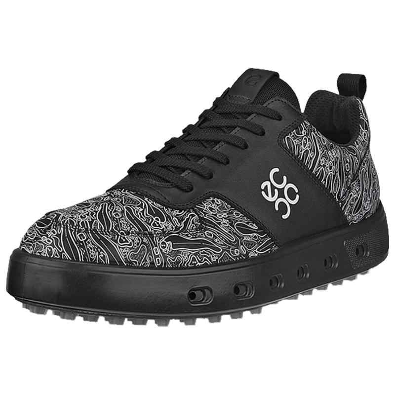 ecco(エコー) メンズ ECCO GOLF STREET720 本革 メンズ GORETEX 防水 ゴルフシューズゴルフシューズゴルフコースにインスパイアされたプリントをECCOレザーに施し、一日中プレミアムなストリートスタイルを演出防...