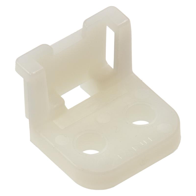 パンドウイット L字型固定具 M2.2ネジ RAMS-S3-M隔壁の穴を通る束線を固定します。束線が壁面より離れているので、電線保護材を使用しなくても束線が傷つきません。壁面より束線を離して結束するときにも使用できます。