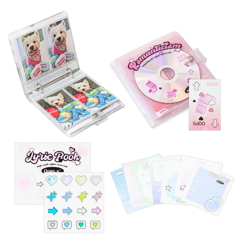 トレカケース CD収納ポケット付き コレクトブック カードファイル 3インチの写真 80枚収納可能 トレカケース 可愛い 韓国風 透明 ミニアルバム ルーズリーフバインダー フォトブック PVC素材【商品仕様】：素材：プラスチック、サイズ：...